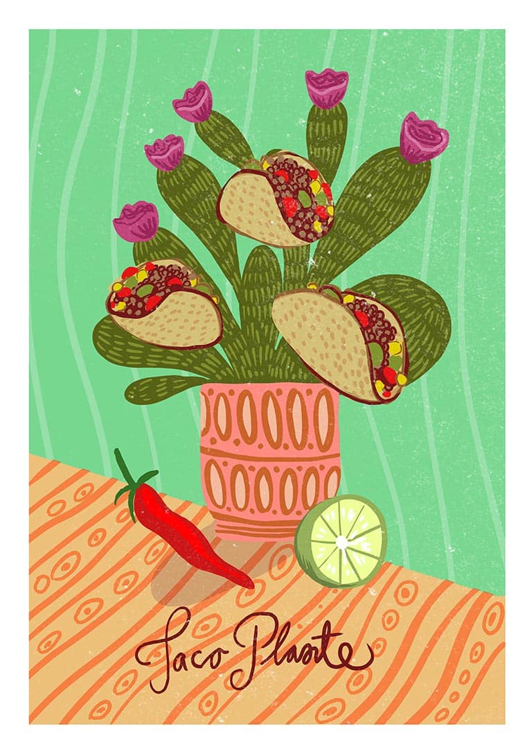 Taco Plante Nina Broen Poster Features Playful Botanical Art – ARTSY ...