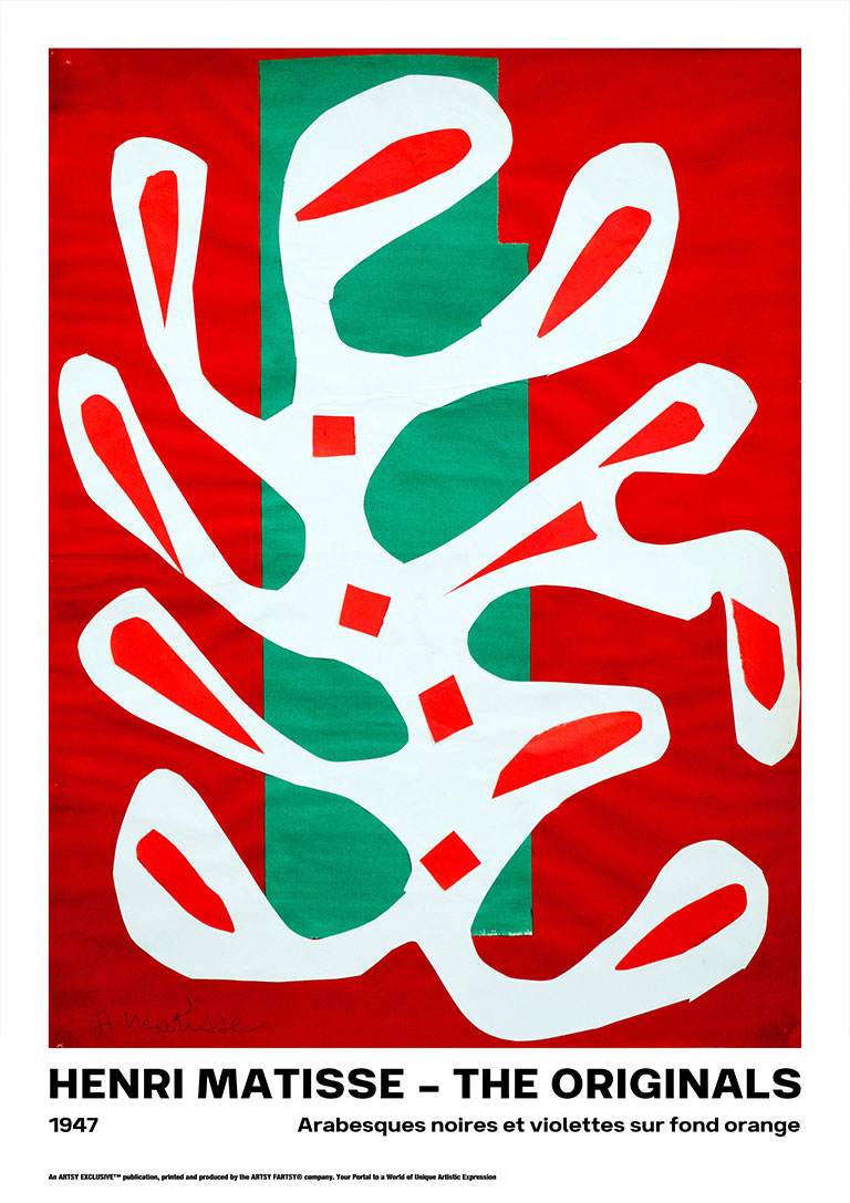 Arabesques by Henri Matisse Art Poster for Contemporary Spaces – ARTSY ...
